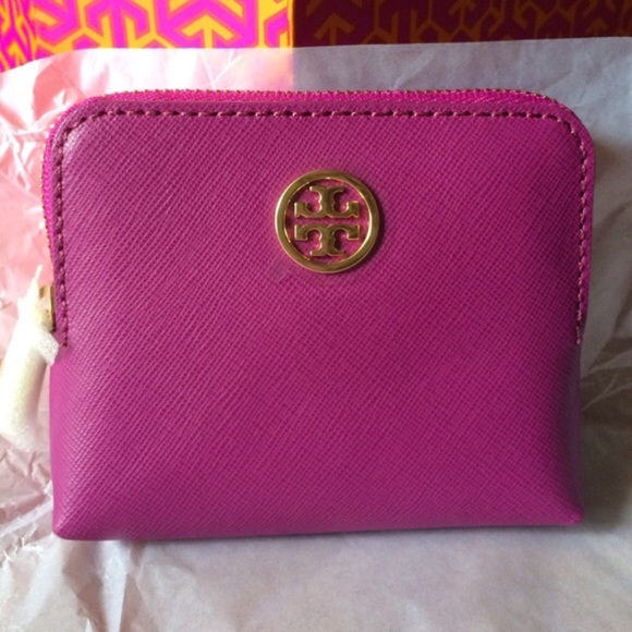 Tory Burch | Bags | Tory Burch Robinson Square Coin Wallet | Poshmark